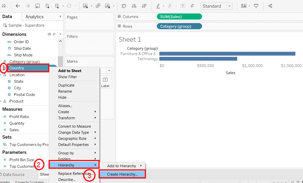 How To Build Hierarchy In Tableau Data Science AI And ML 