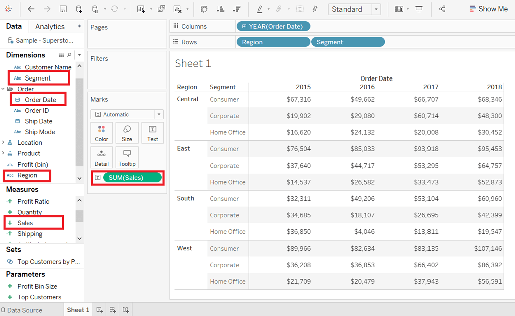 How to plot Crosstab chart in Tableau? - Data Science, AI and ML ...