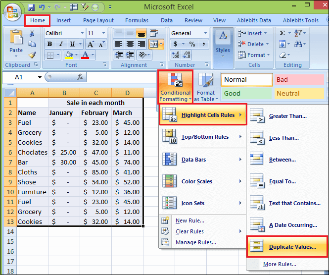 How To Remove Duplicate Numbers In Excel 2007 Bapgeek